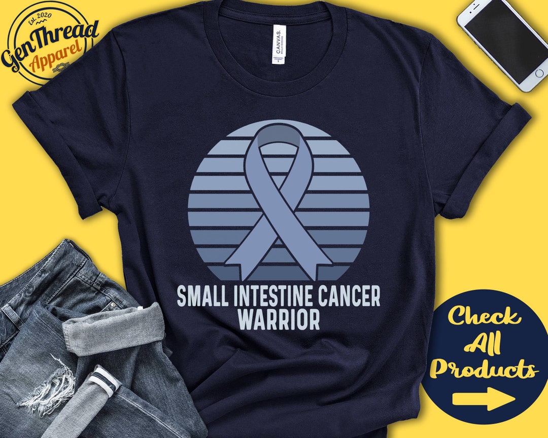 Small Intestine Cancer Shirt | Esophageal Awareness | Perwinkle Ribbon ...