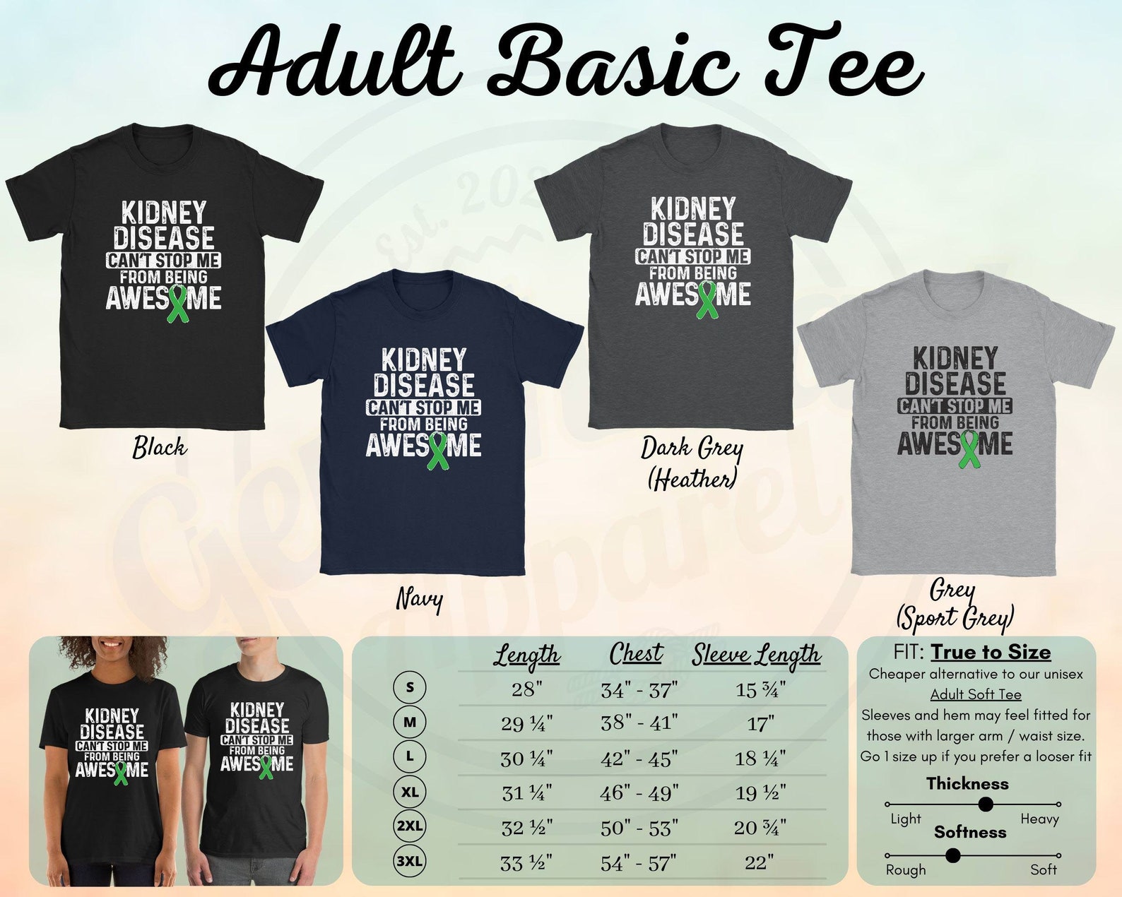 Kidney Disease Shirt | Kidney Disease Awareness | Green Ribbon ...