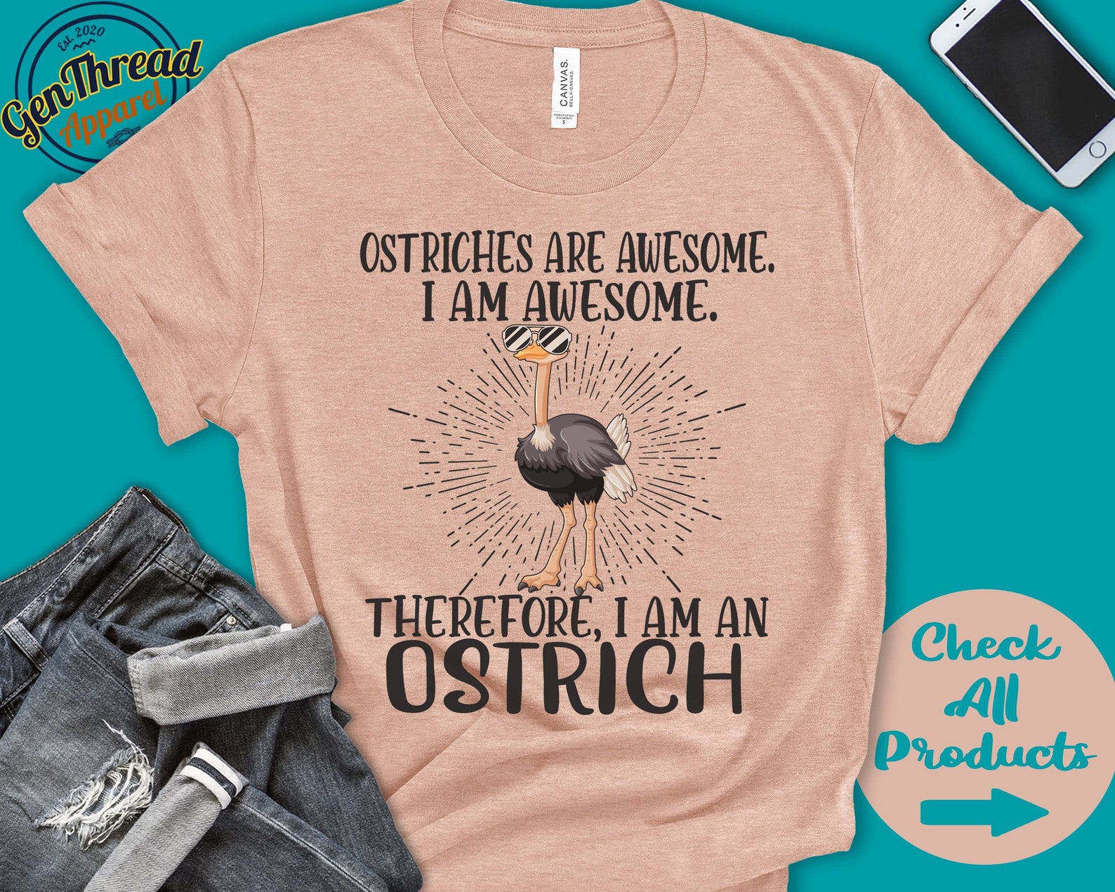 Ostrich Shirt | Ostrich Lover | Gift | Zoo | Zoologist | Ornithology ...