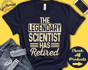 Retired Scientist Shirt - Etsy