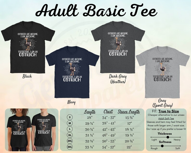 Ostrich Shirt | Ostrich Lover | Gift | Zoo | Zoologist | Ornithology ...