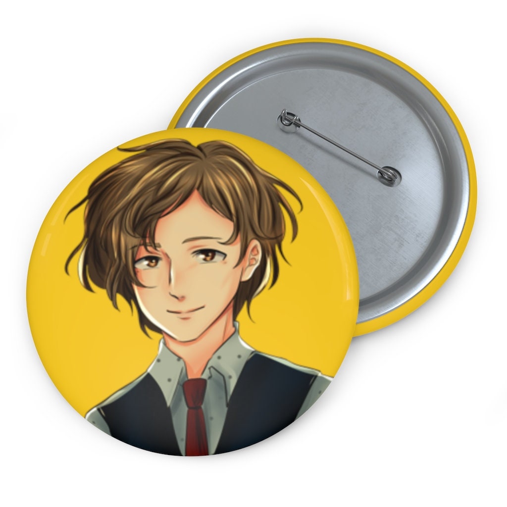 Dr. Spencer Reid Pin Button Criminal Minds Anime Style Crime Show Gift ...