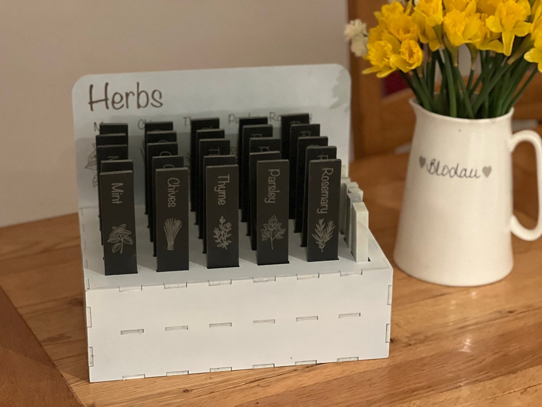 Set of 5 Herb Planter Labels - Etsy