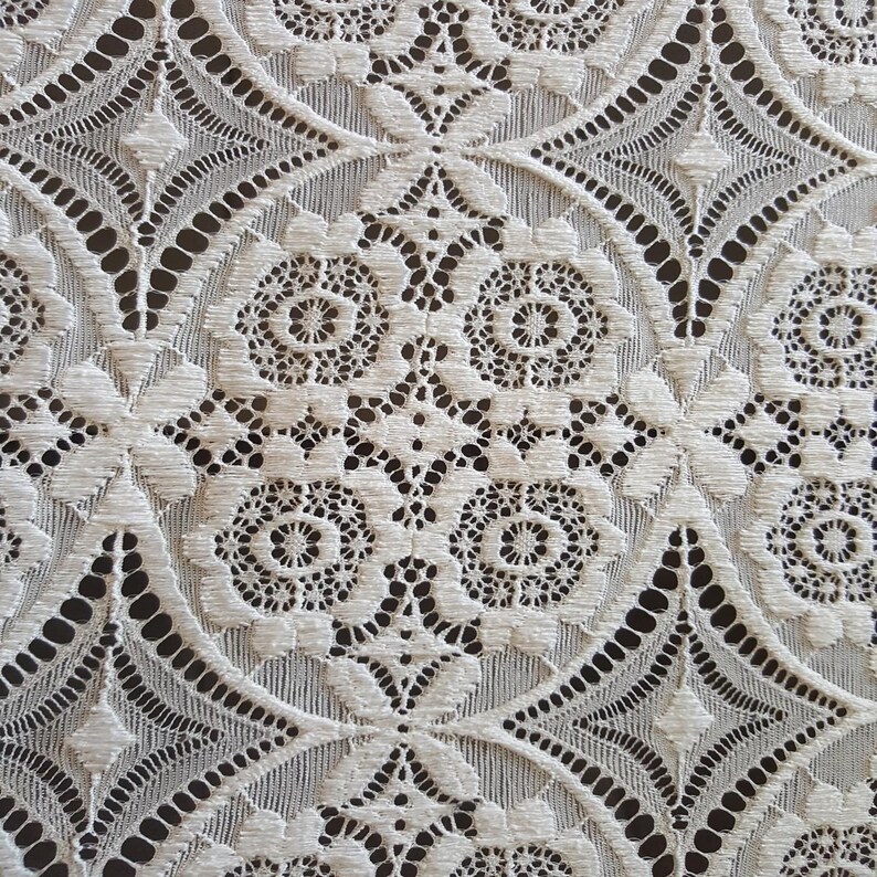 Gothic Romance Sheer Ivory Lace Fabric 2 Way Stretch 58"wide Fabric by ...