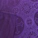 Liturgical Fabric REVERSIBLE Purple Satin Jacquard Brocade BTY - Etsy