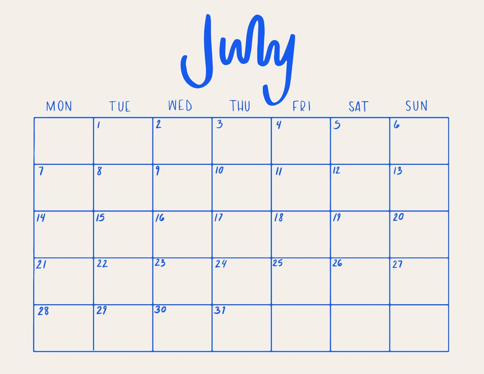 Minimalist Printable 2025 Calendar for Home Decor – Instant Download ...