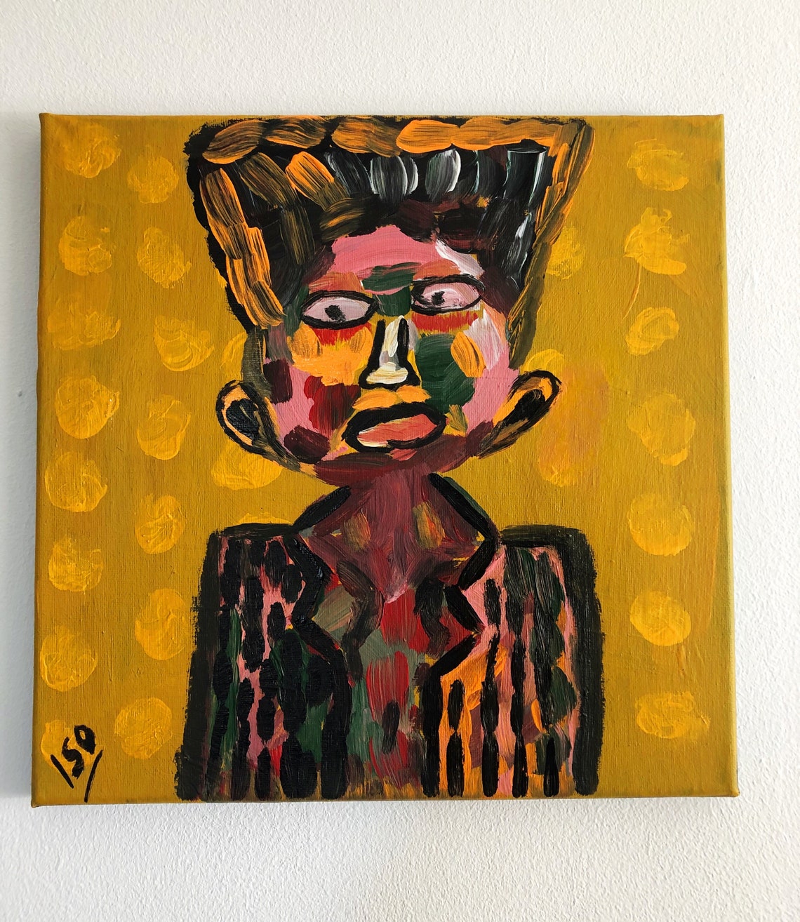 A Male Abstract Portrait Original Painting - Etsy