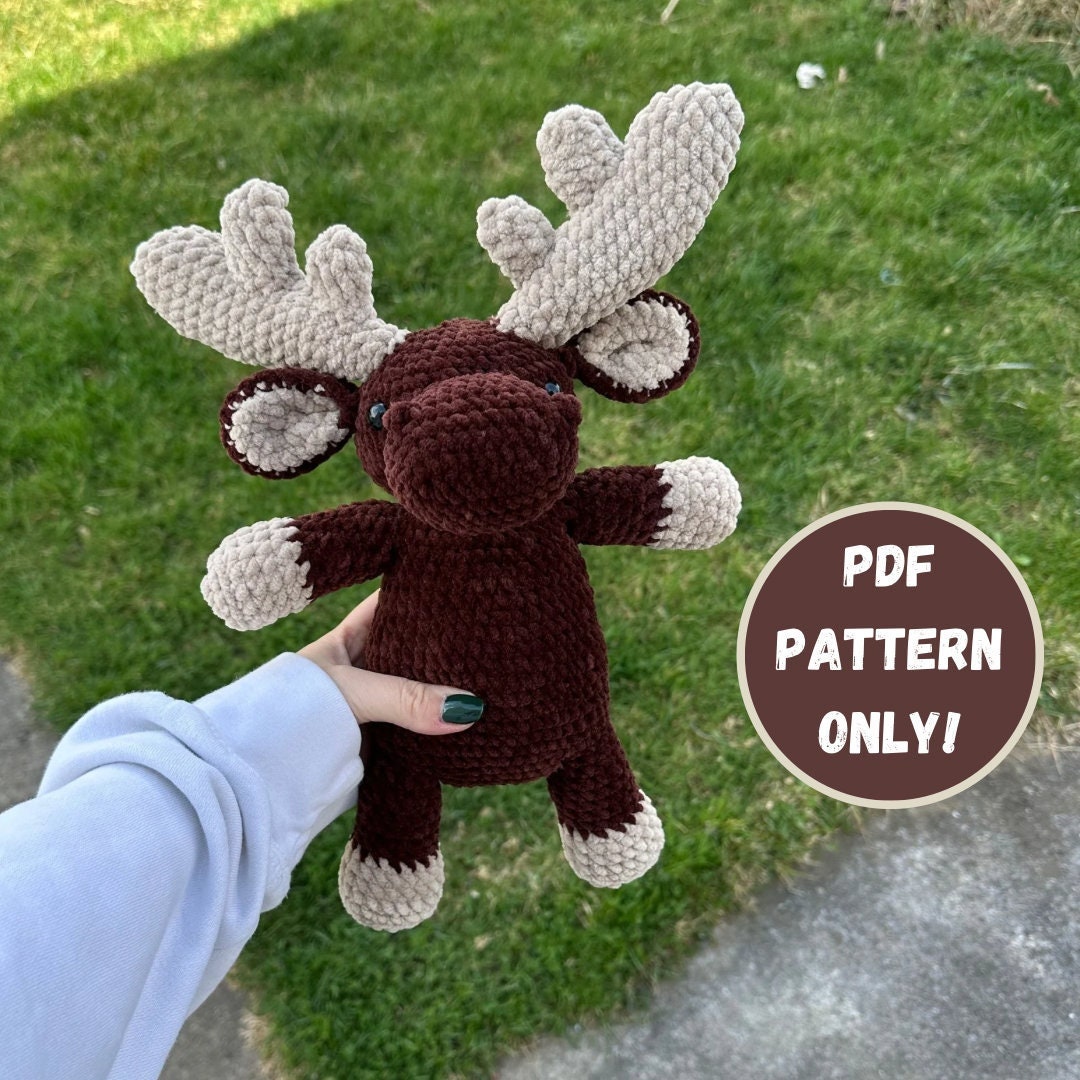 Moose Crochet Pattern - Etsy