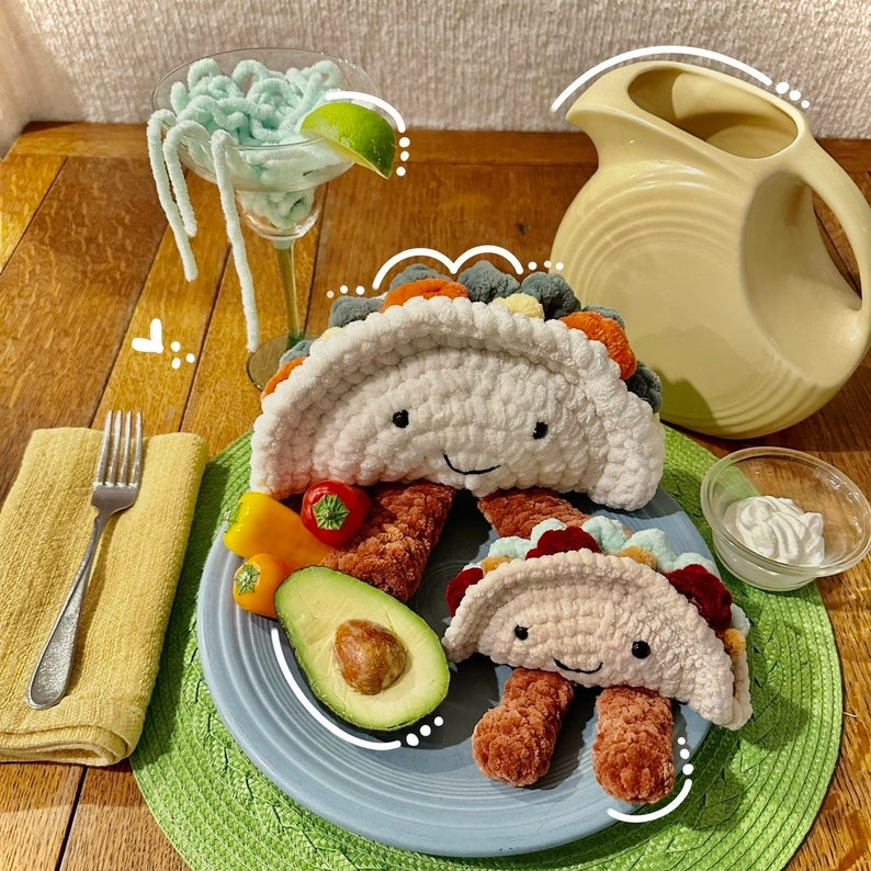Taco Crochet Pattern - Etsy