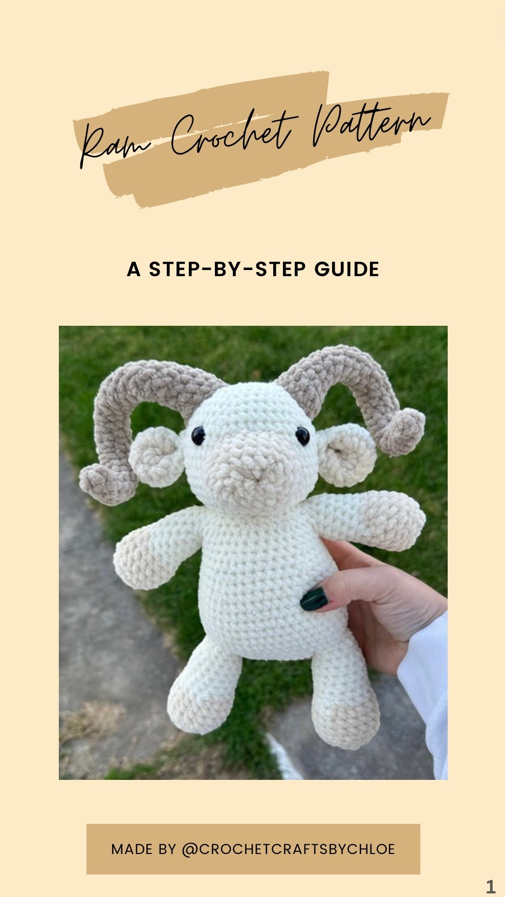 Ram Crochet Pattern - Etsy
