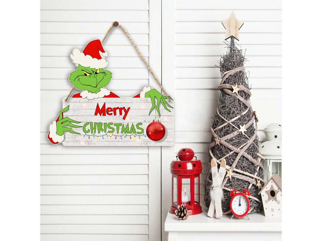 Christmas Decorations Hanging Signs Door Sign for Holiday - Etsy