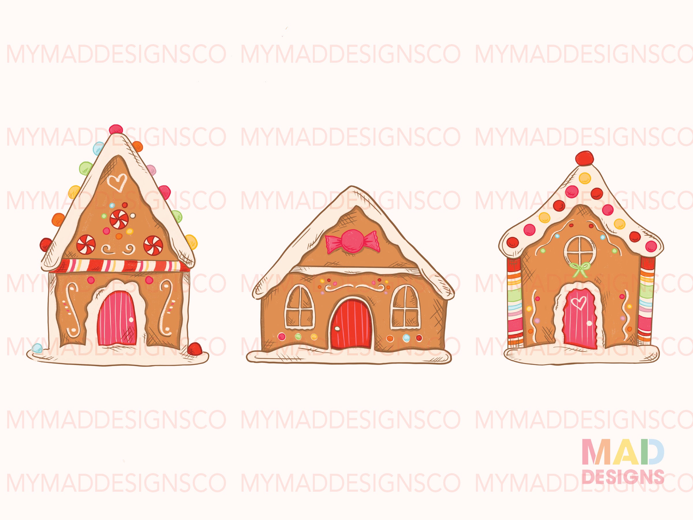 Gingerbread House Christmas PNG Digital Download, Christmas Graphic ...