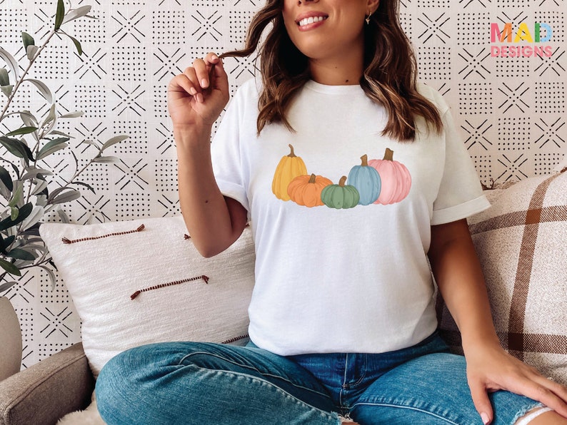 Rainbow Pumpkins Bundle Digital Download PNG, Sublimation, Boho Fall ...