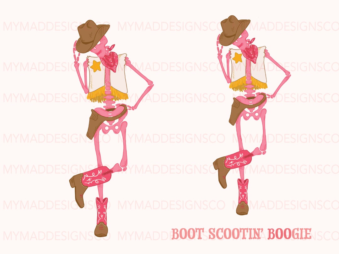 BOO Halloween Western Skeleton Digital Download PNG, Sublimation ...