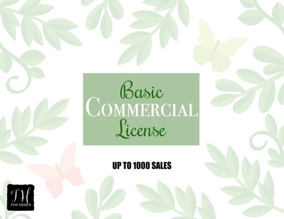 Basic Commercial License for Purchase With Clip Art for Sales | Etsy