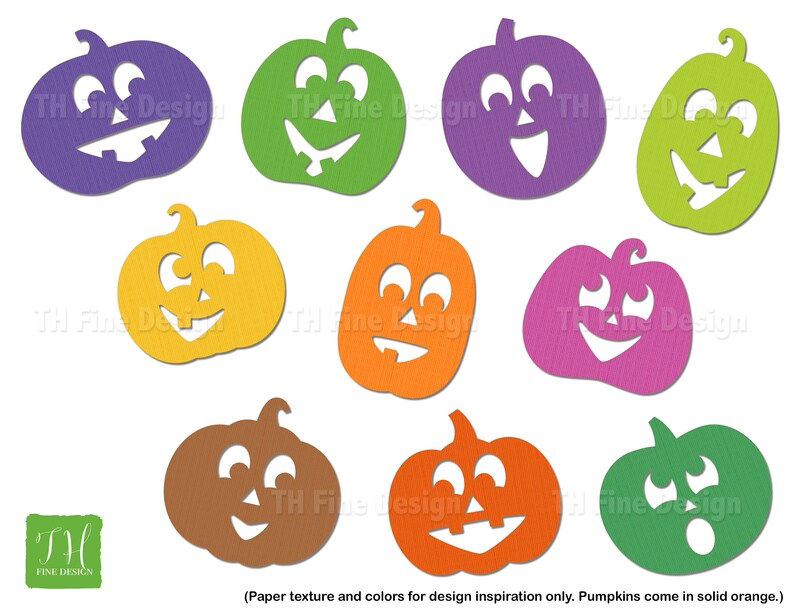 SVG Pumpkins Jack-o-lanterns Halloween Clip Art Download - Etsy