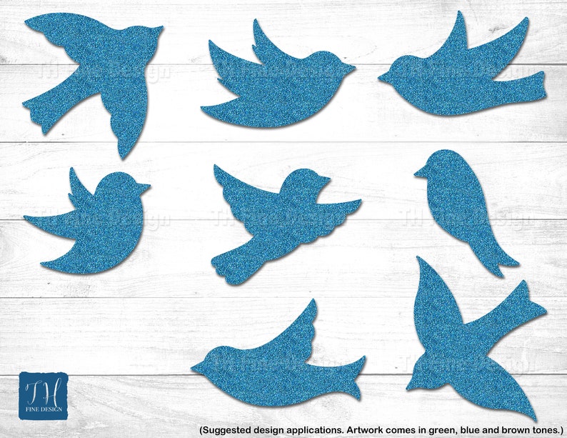 SVG Birds Pretty Bird Artwork Elegant Bridal Shower Baby Party - Etsy