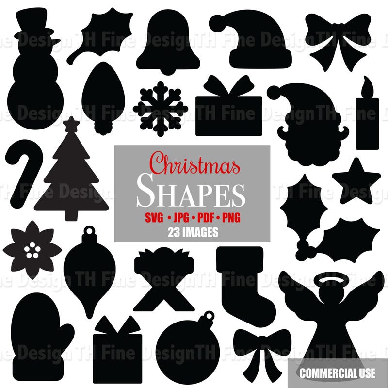 Christmas Shapes - Etsy