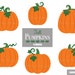 SVG Pumpkin Clip Art Cute Pumpkins Clipart Fall Autumn Thanksgiving ...