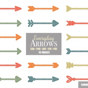 SVG Arrows Arrow Thick Cutting Cut Files Arrowhead Cricut - Etsy