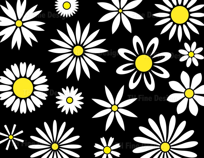 SVG Spring Flowers Daisy Daisies Floral Flower Layered Files - Etsy