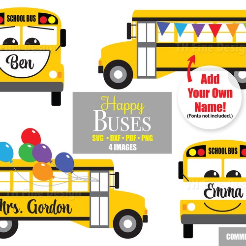 School Bus SVG. 3 Versions Cricut Cut Layered Files - Etsy