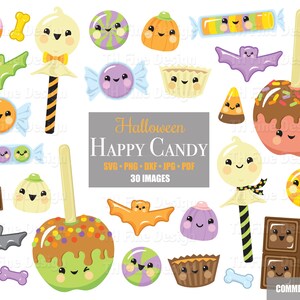 Halloween Candy Clip Art Clipart Download Candies Treats Sweets Pumpkin ...