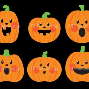 SVG Happy Halloween Pumpkin Jack-o-lanterns Clip Art Cute Pumpkins Jack ...