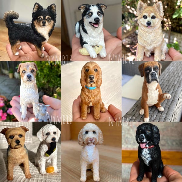 Clay Replica Dog - Etsy UK