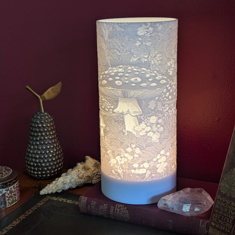 Toadstool Lamp - Etsy UK