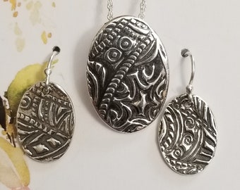 Zentangle Pendant - Etsy