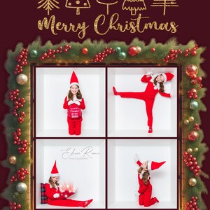 4 Box Christmas Window, in the Box Photography Template, Viral Box ...