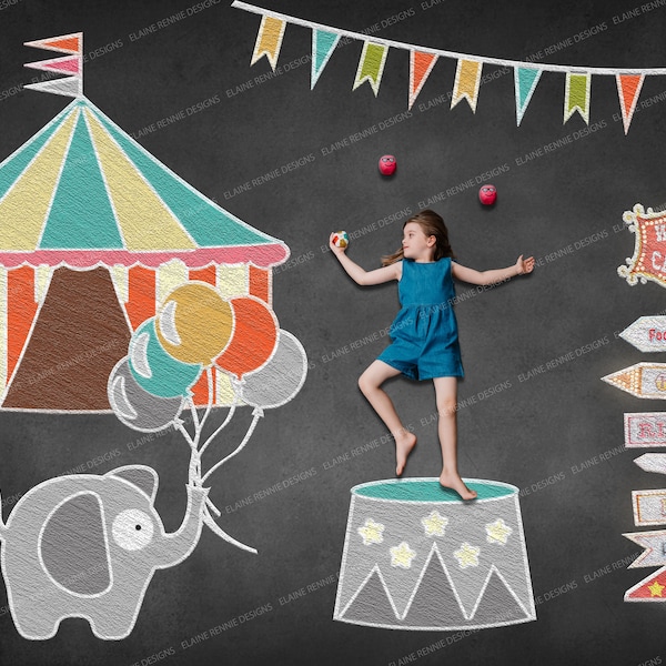 Circus Chalkboard - Etsy