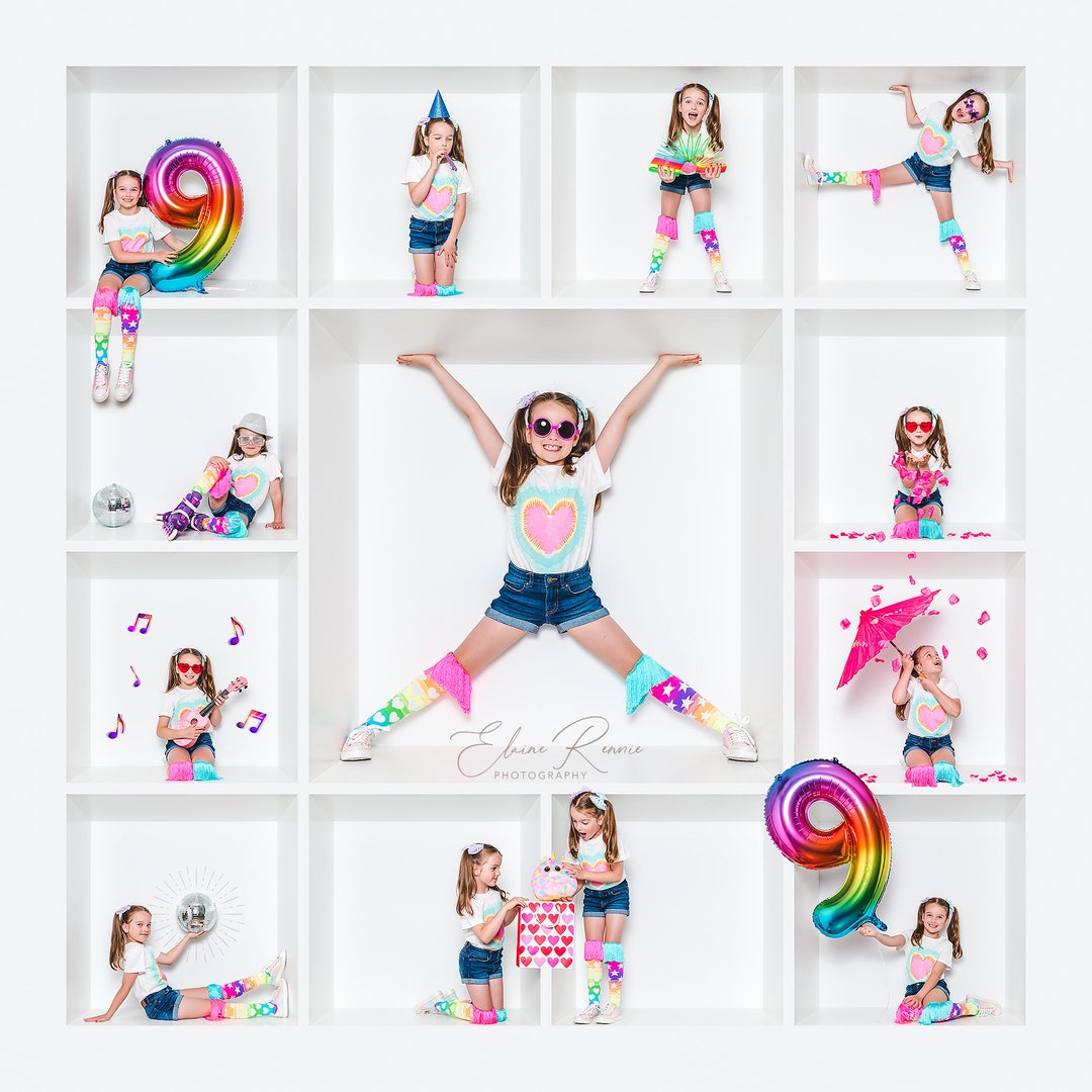 13 Box Photography Template, Collage for in the Box Photography, Inside ...