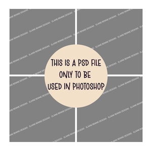 4 Box Photography Template, Collage for in the Box Photography, Inside ...