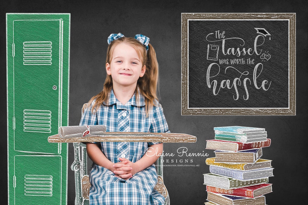 Class Graduate Sidewalk Chalk Art Digital Background - Etsy