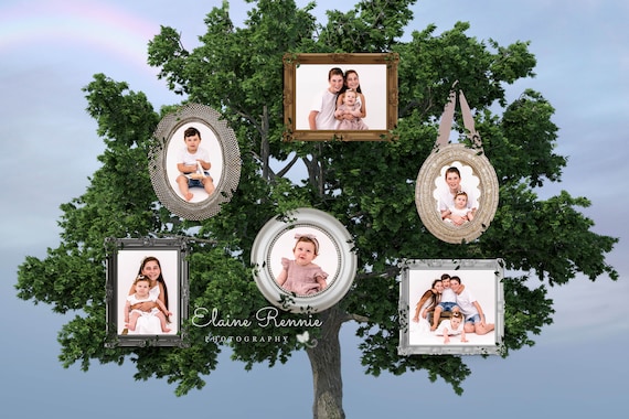 Family Tree Digital Background Family composite digital | Etsy