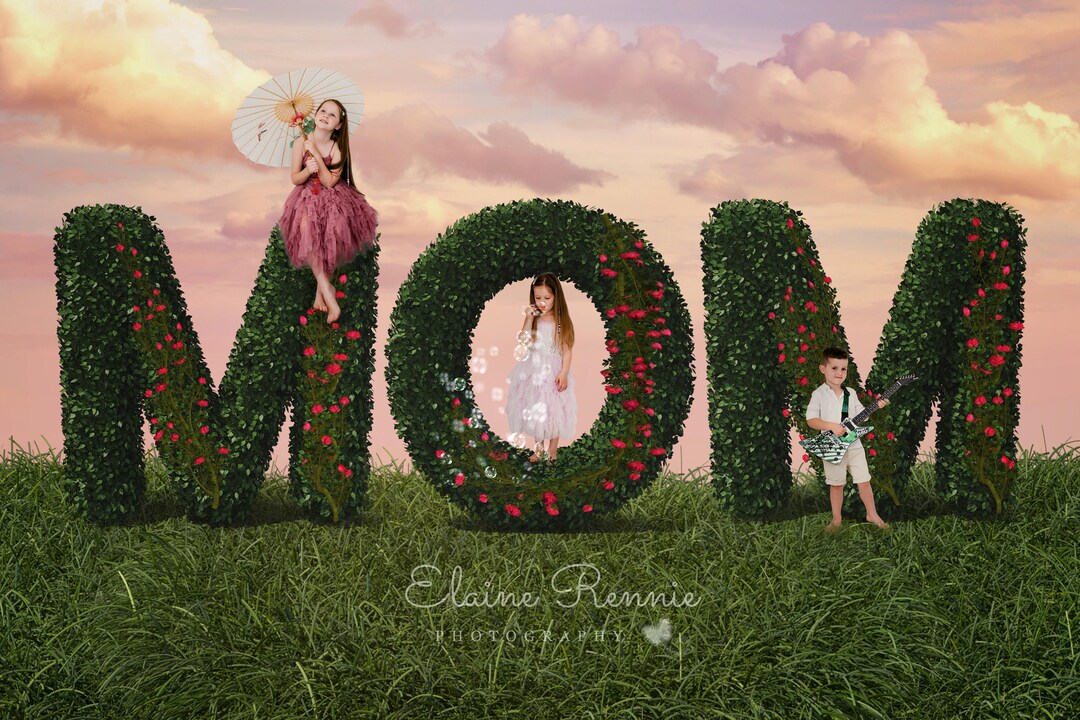 Happy Mother's Day Digital Background (MOM), Digital Backdrop ...