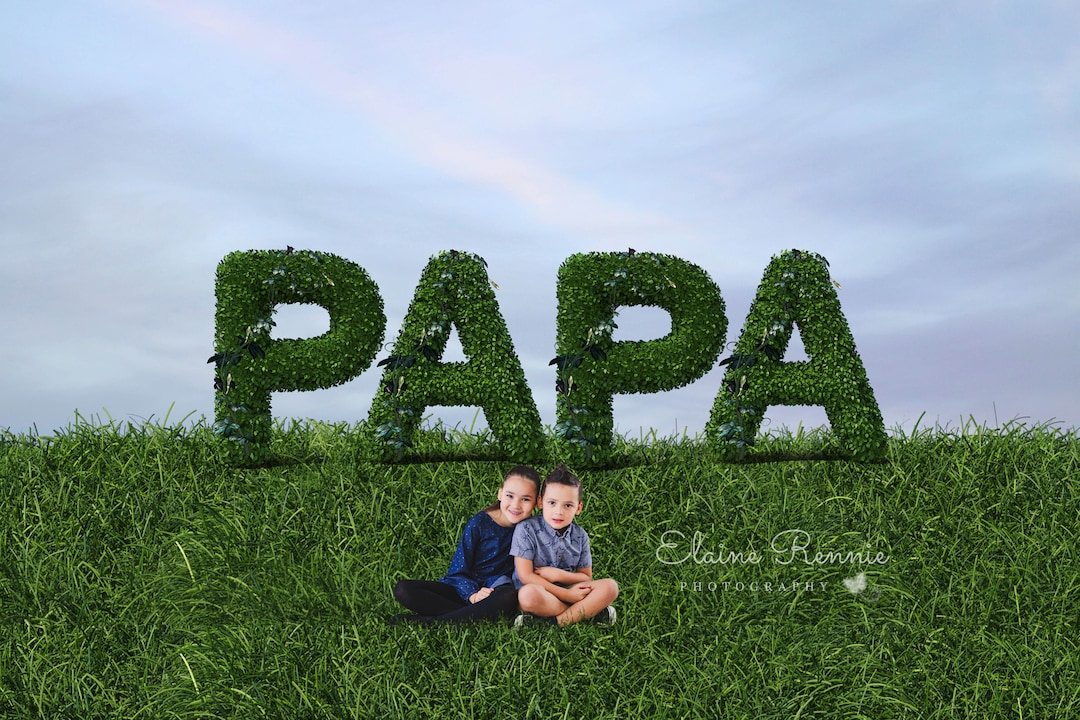 Happy Fathers Day Digital Background (PAPA), Digital Backdrop, Papa ...