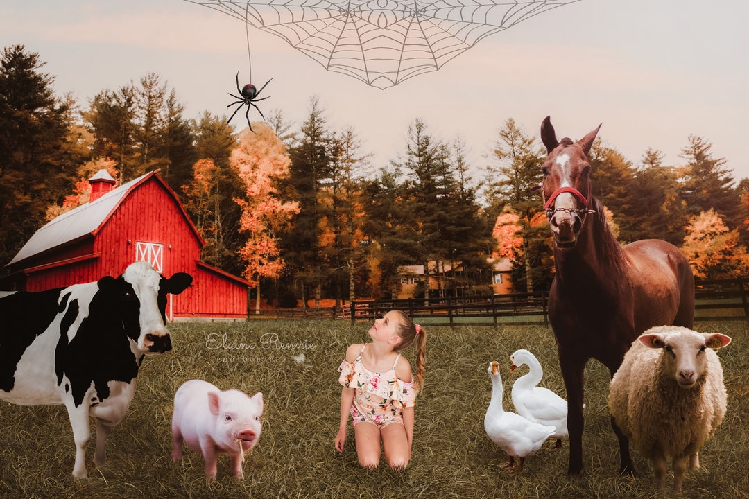 Charlotte's Web Digital Background, Charlotte's Web Digital Backdrop ...
