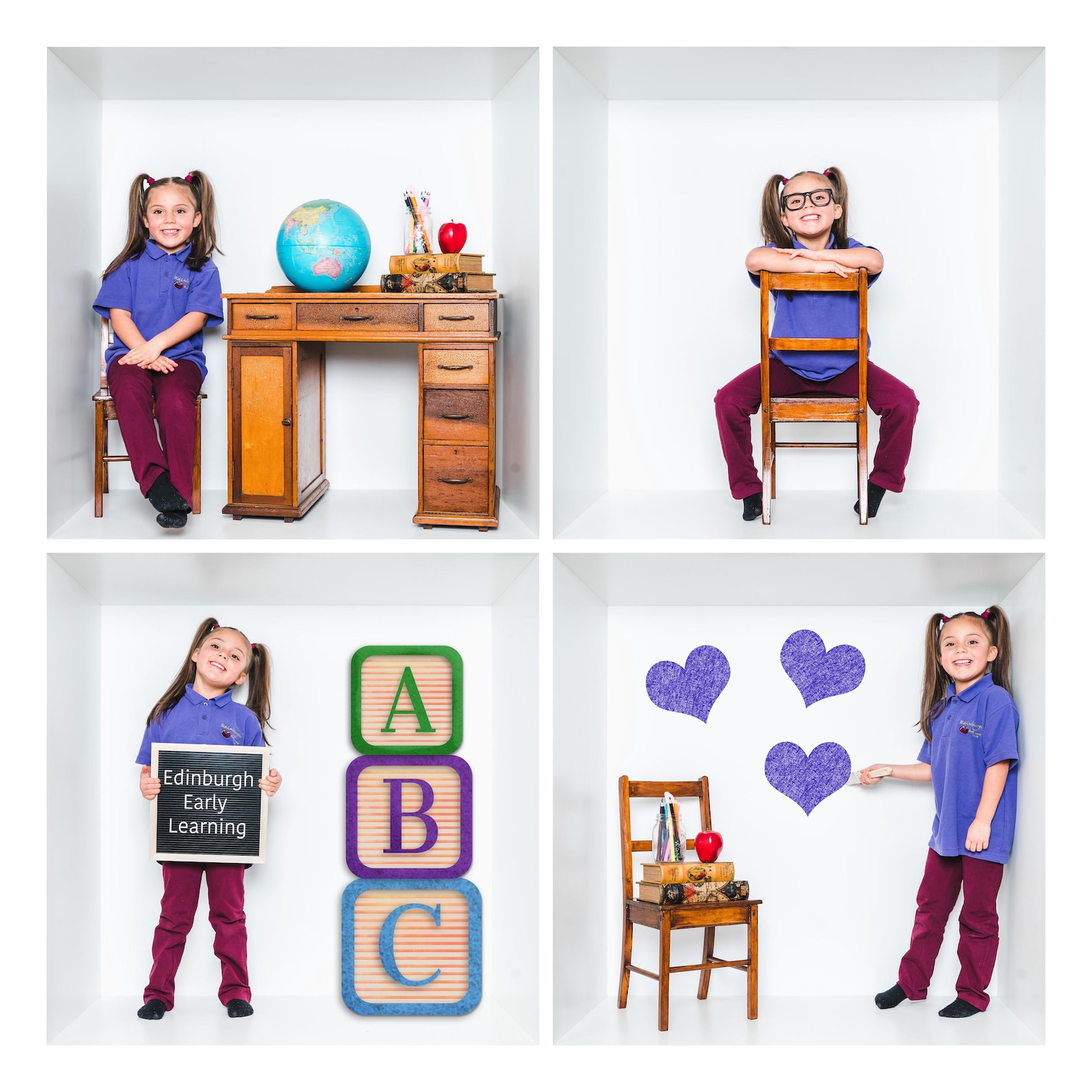 4 Box Photography Template, Collage for in the Box Photography, Inside ...