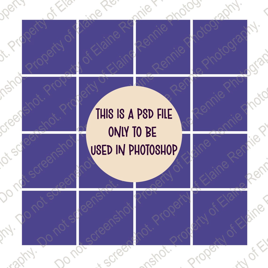 16 Box Photography Template, Collage for in the Box Photography, Inside ...