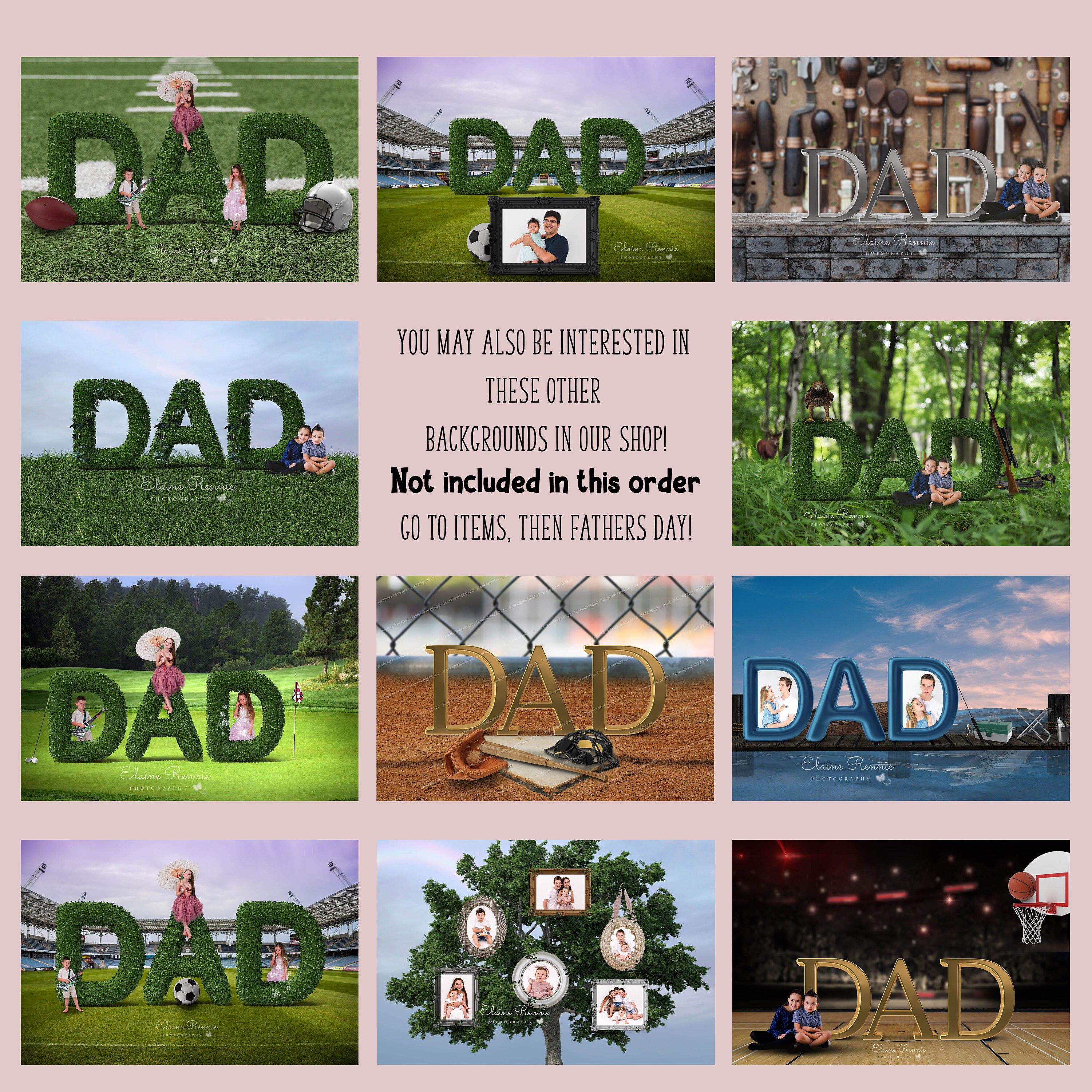 Happy Fathers Day Digital Background (DAD), Digital Backdrop, Dad ...
