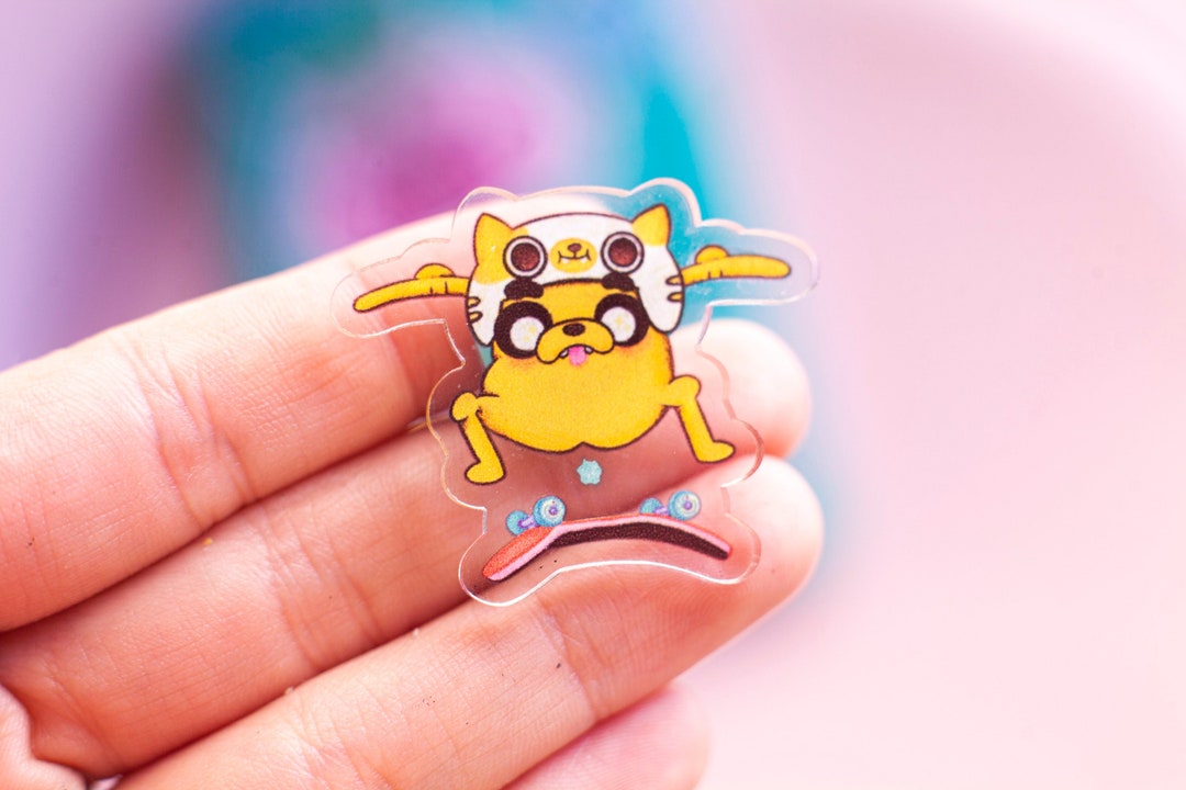 Adventure Time Jake the Dog Skate Acrylic Pin 35mm - Etsy