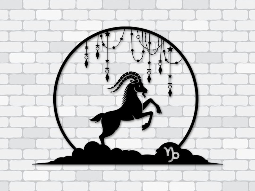Steinbock SVG, Sternzeichen SVG, Plotterdatei für Cricut, Tarot Svg, Horoskop Svg, Astrologie ...