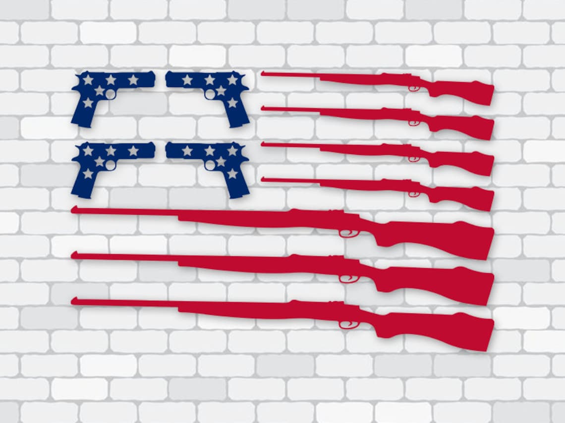 American Flag Guns SVG Flag Guns Svg Tactical Svg Patriotic - Etsy Finland
