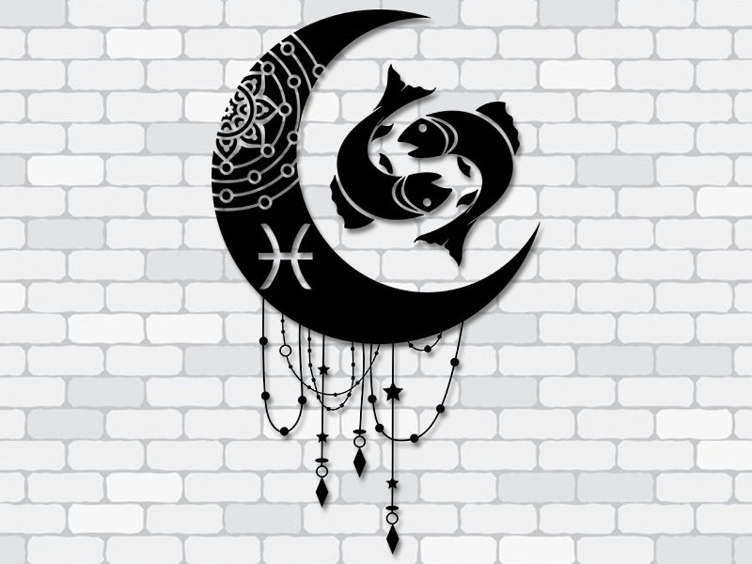 Pisces SVG, Zodiac SVG, Zodiac Sign Svg Cut File for Cricut, Tarot Svg ...