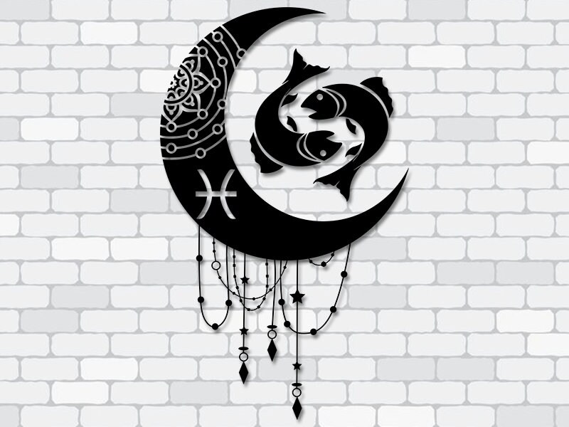 Pisces SVG Zodiac SVG Zodiac Sign Svg Cut File for Cricut | Etsy