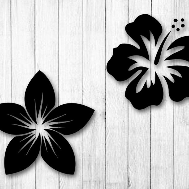 Hawaiian Flower Svg - Etsy