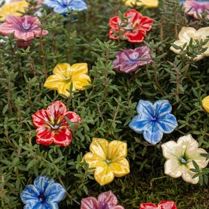 Ceramic Mini Mirabilis Flower 10 Pcs. - Decorative, Unique Ceramic ...